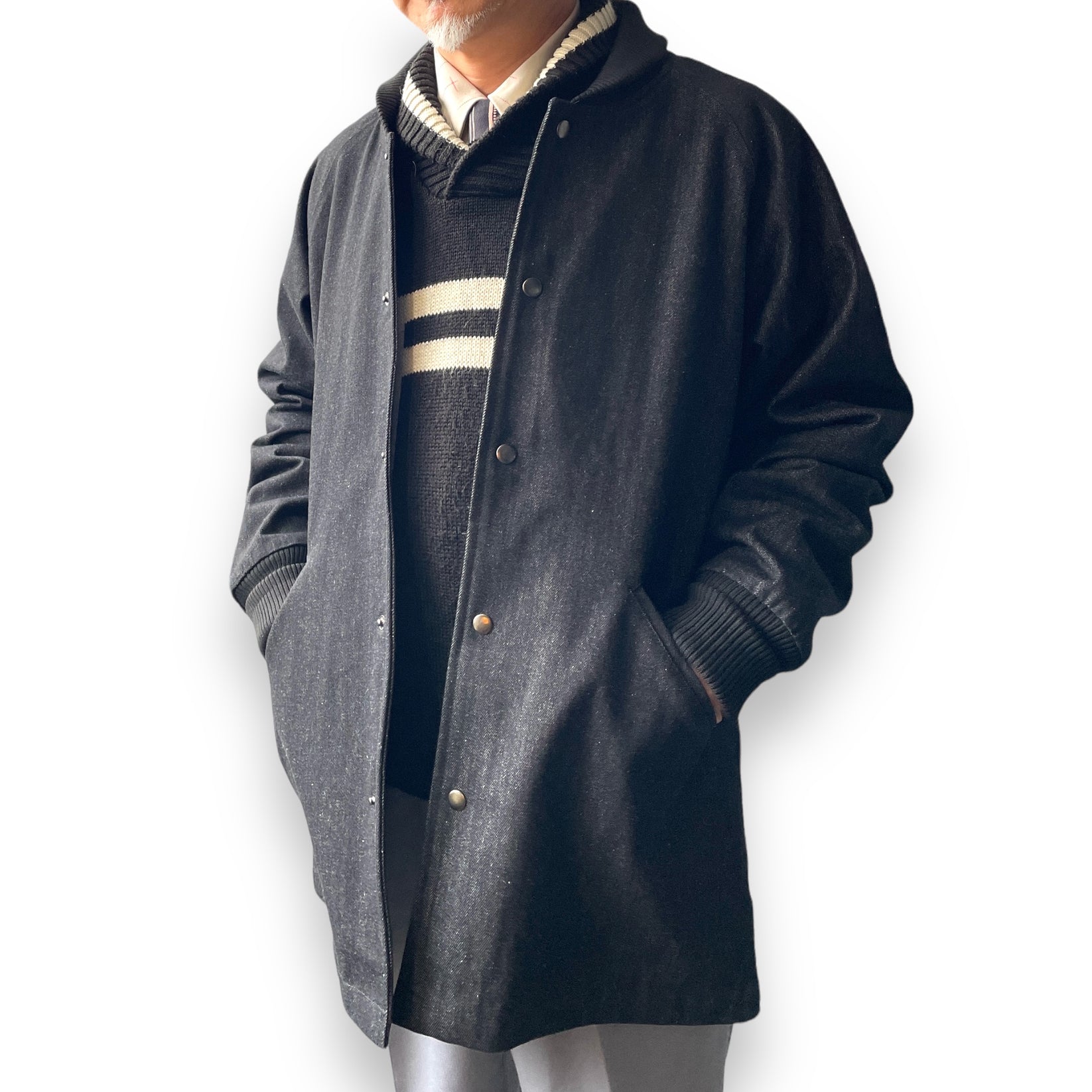 Black Denim Car Coat/ブラックデニムカーコート – GOOD ROCKIN'